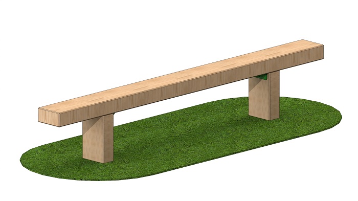 Simply Playgrounds | Sleeper Bench 2.4m