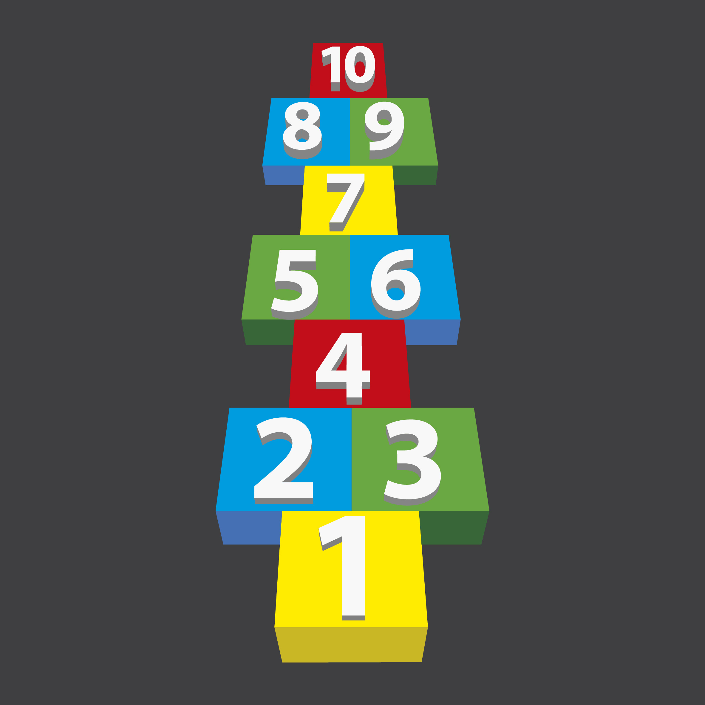 Simply Playgrounds | 3D Classic Hopscotch