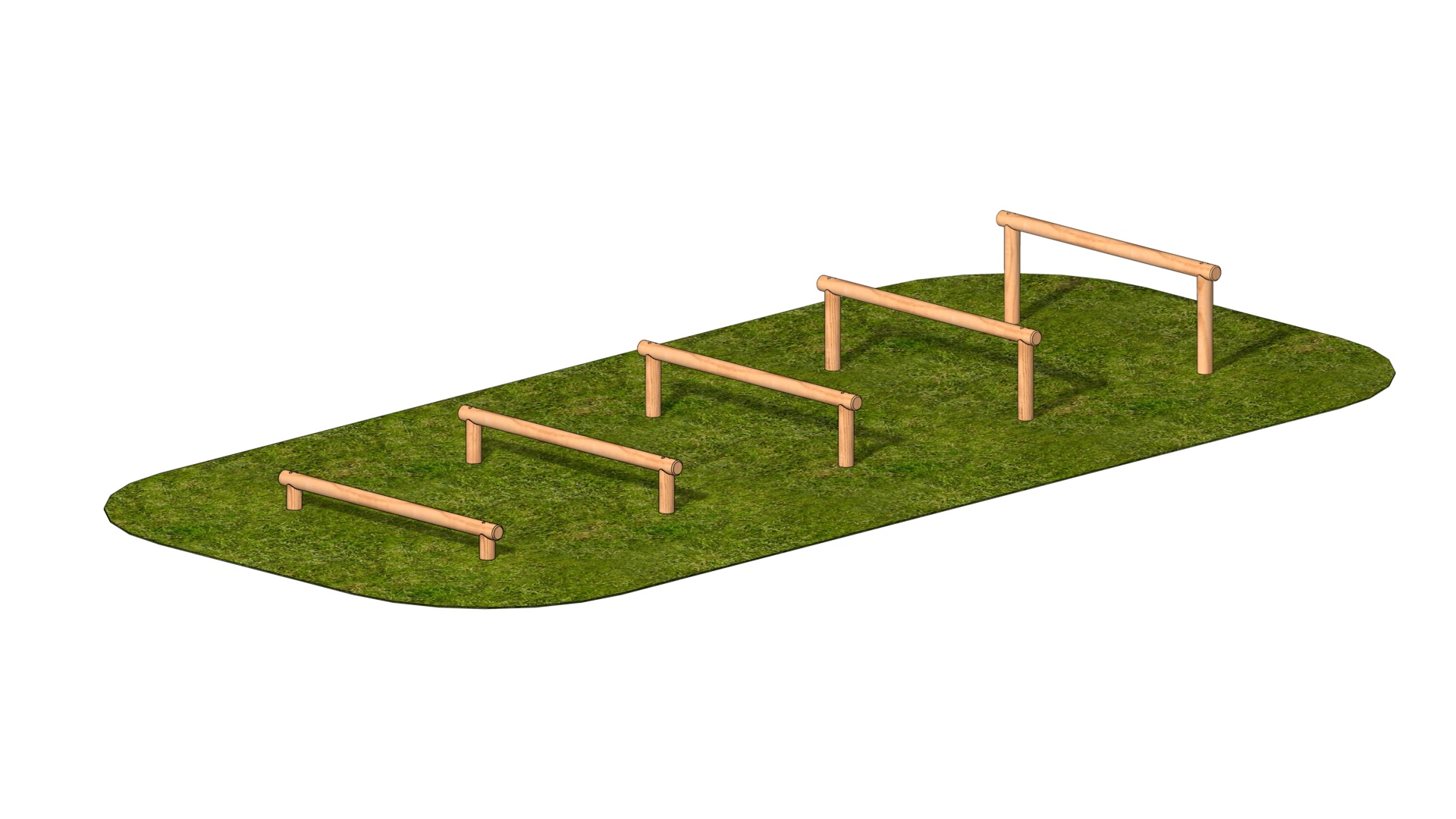 Simply Playgrounds | Log Hurdles