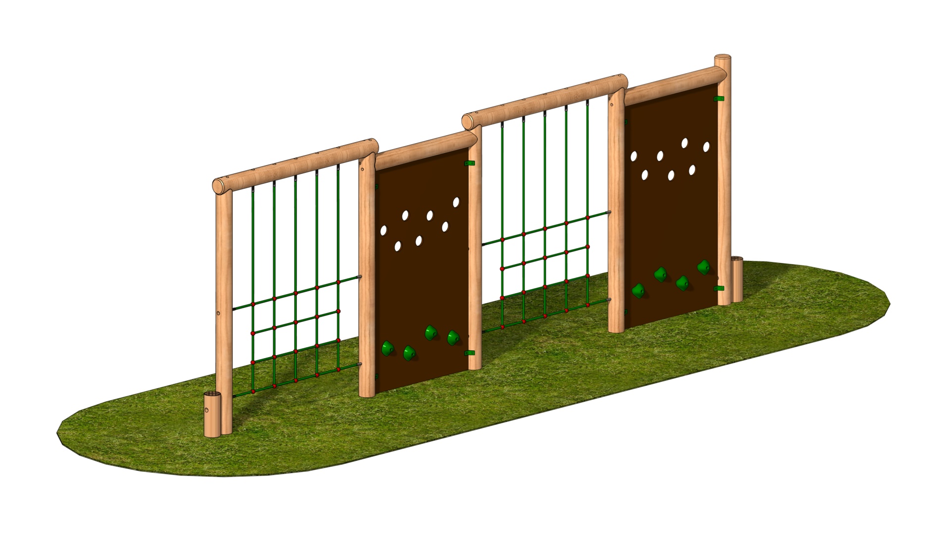 Simply Playgrounds | Wall Net Combo